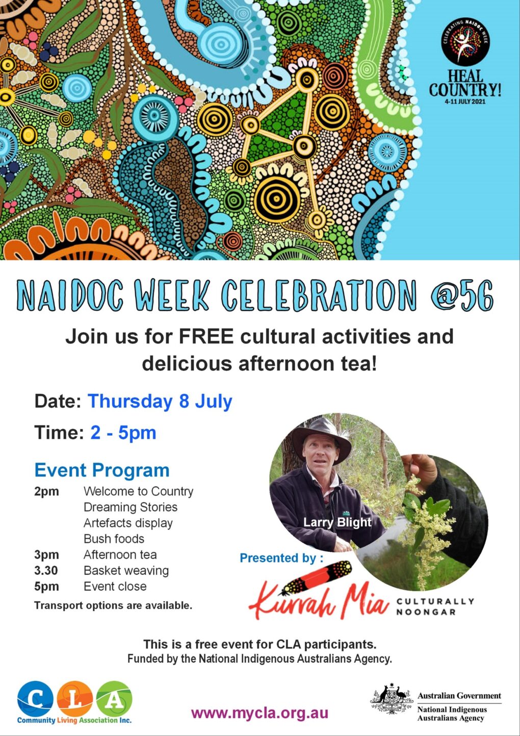 NAIDOC Week Celebration @ 56 - Community Living Association Inc.