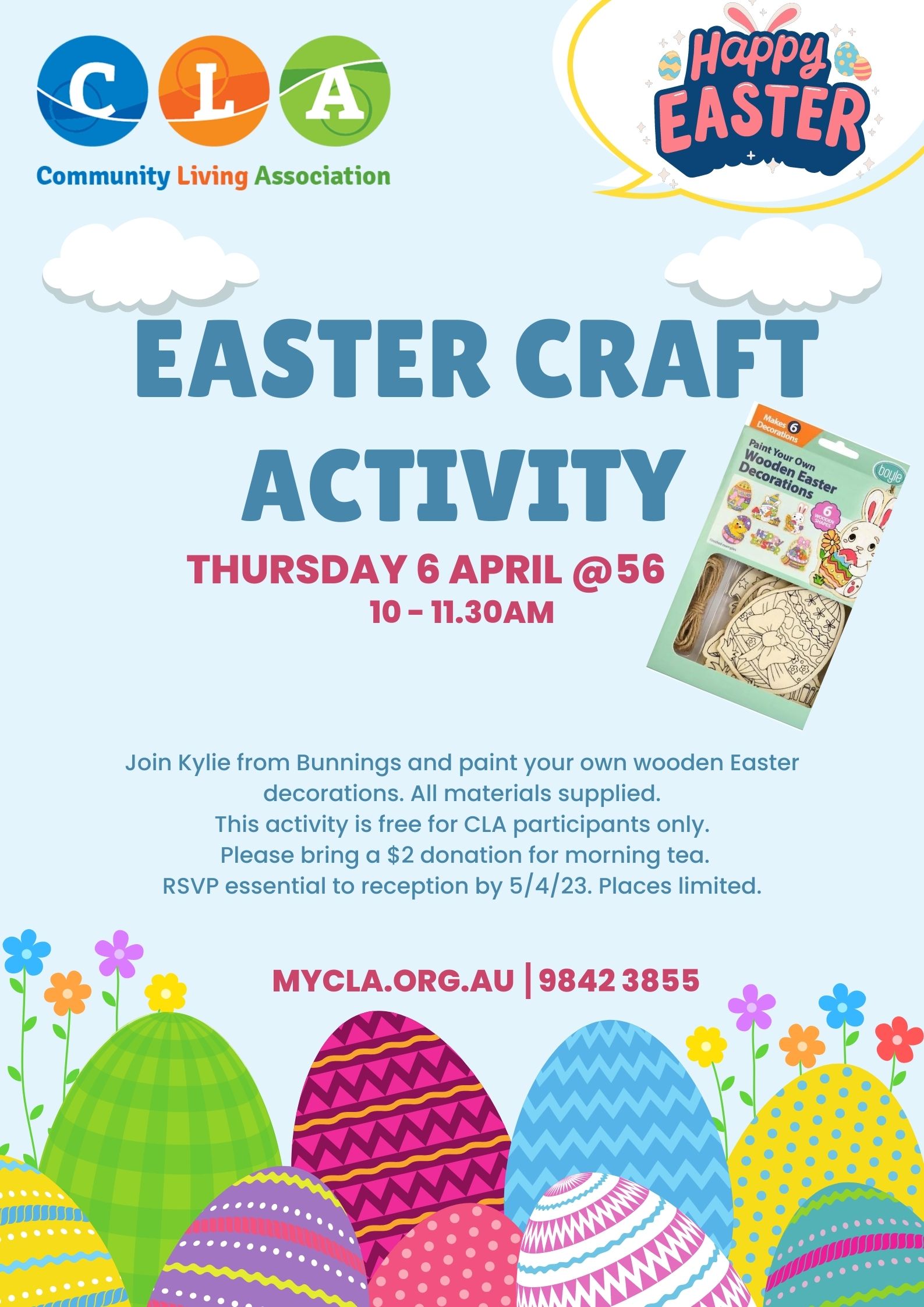 Easter craft activity - Community Living Association Inc.